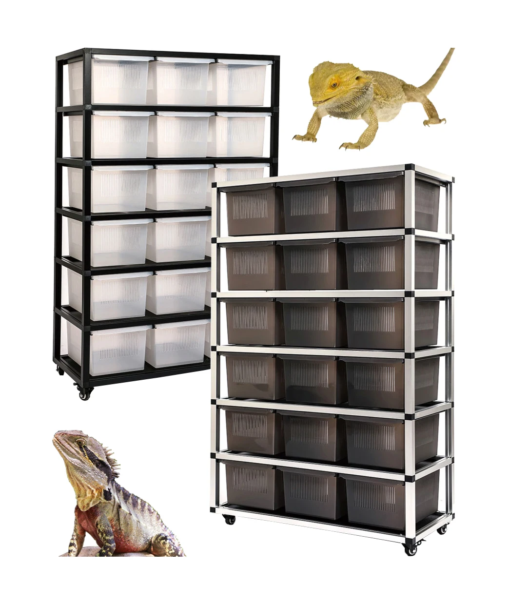 Customized size R4 Box Metal Frame Pallet Rack Gecko Rack Toy Snake ...