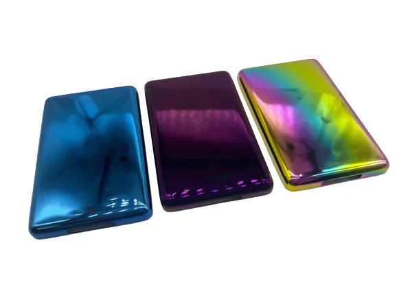 blue purple colorful colors metal back housing case cover for iPod 5th ...