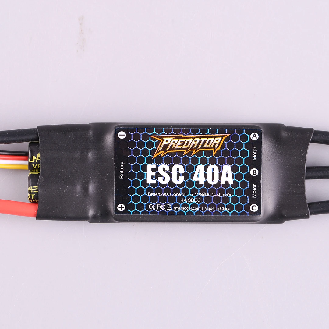 Fms-PREDATOR-Brushless-Esc-40A-Aircraft-Model-Electric-Adjustment-3a ...