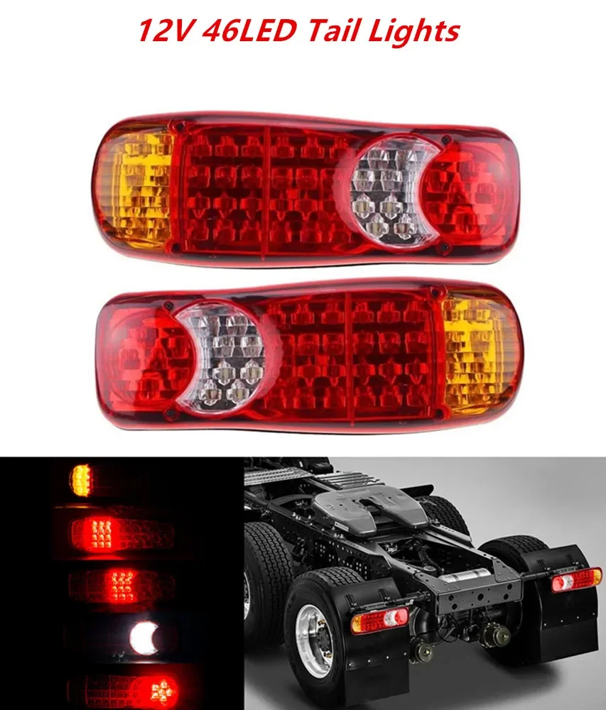 2x-12V-LED-REAR-TAIL-LIGHTS-LAMPS-MULTI-FUNCTION-TRAILER-LORRY-TRUCK ...