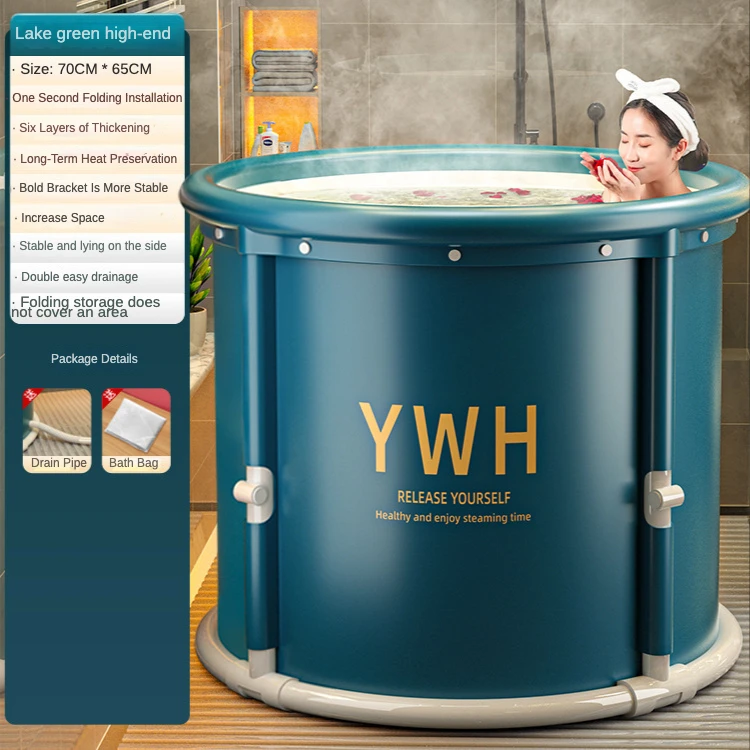 Adult Folding Bath Bucket Bathtub Bidet Body Large Bathtub Thicken ...