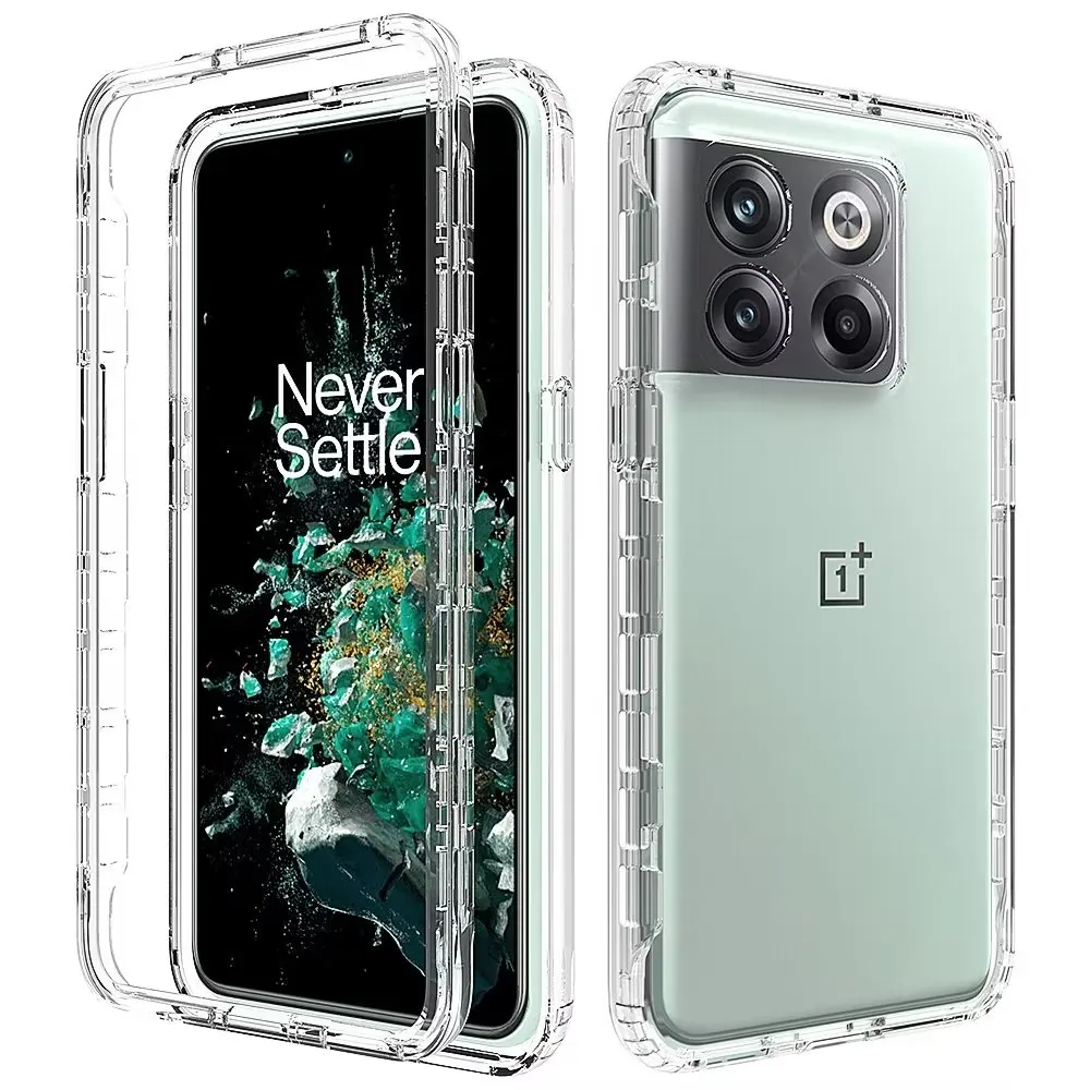 Clear Case สำหรับ OnePlus 10T 5G ซิลิโคนกระเป๋า Hard PC กันชน360 Full ...