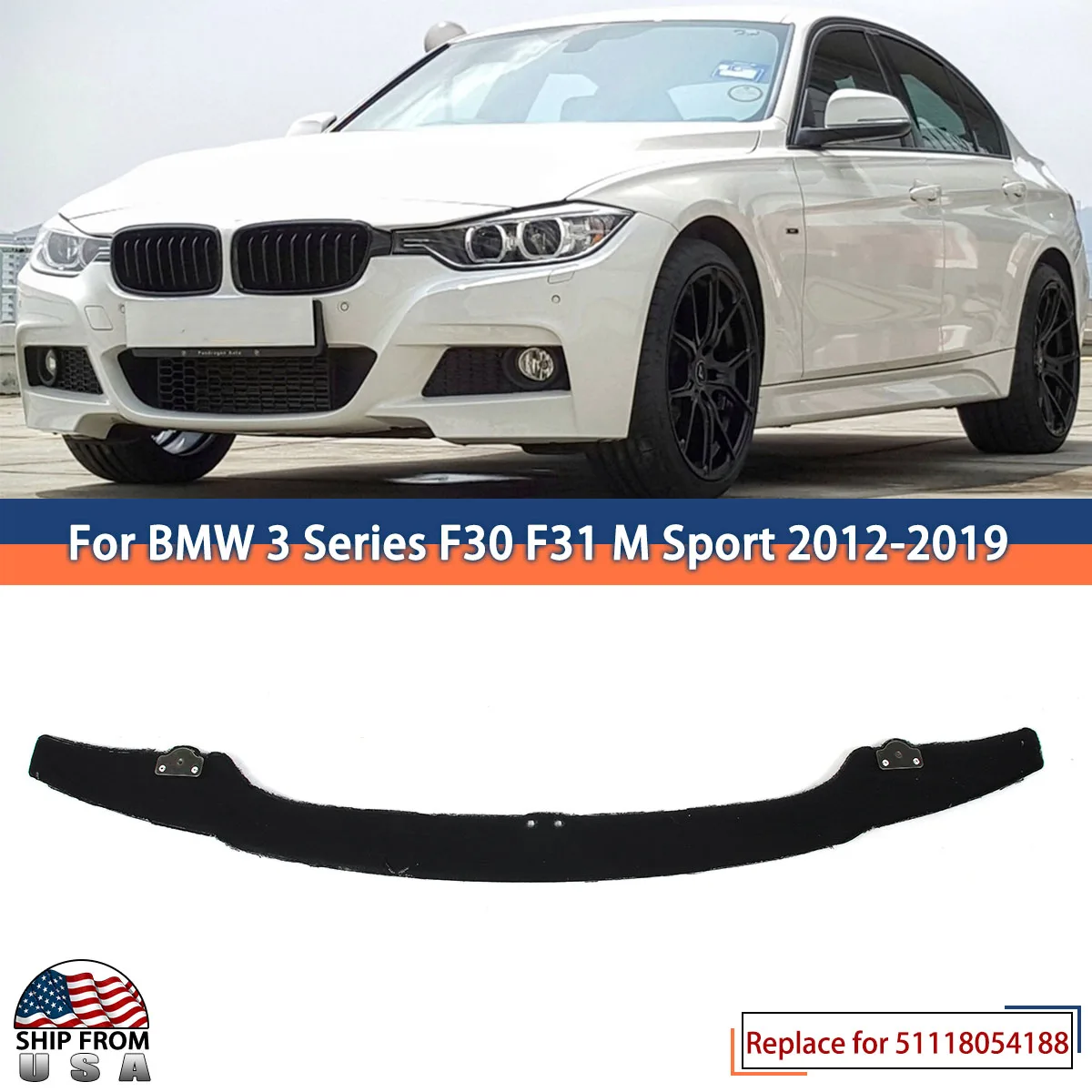 MAGICKIT-Bumper-Front-Bottom-For-BMW-3-Series-F30-F31-M-Sport-2012-19 ...