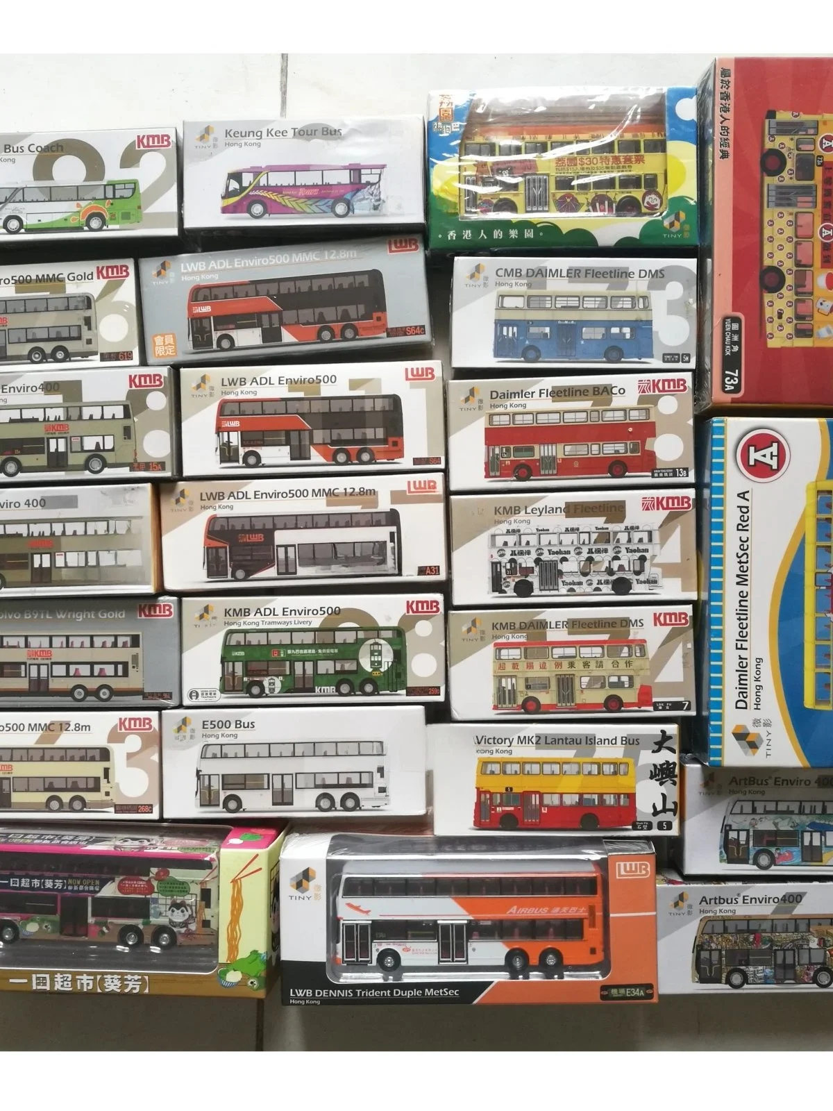 Tiny pened Hong Kong Double-Deer Bus Alloy Model Carriage :0 Sc ...