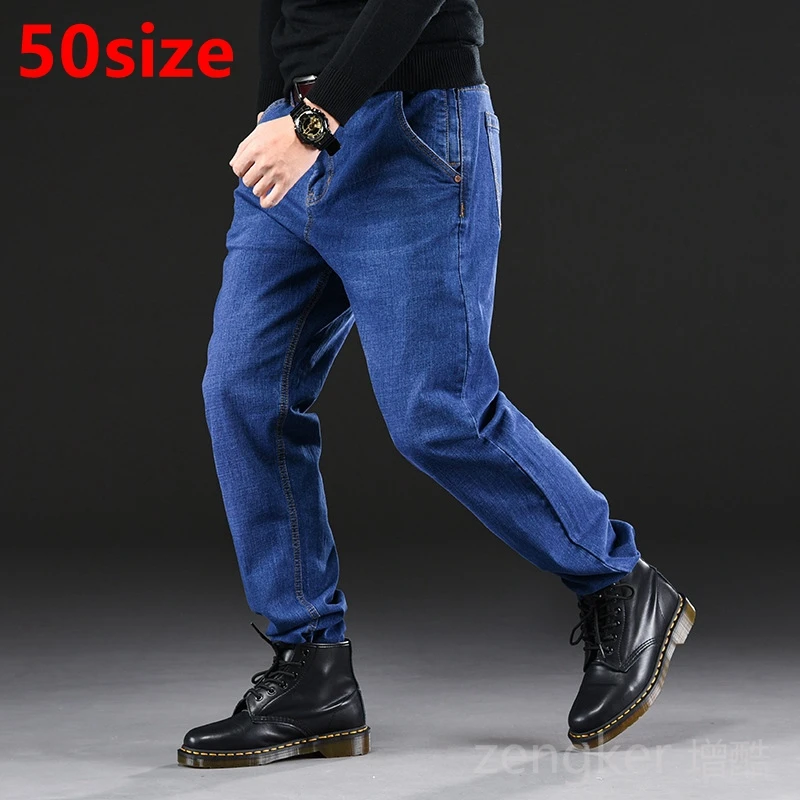 50-48-46-High-elasticity-anti-theft-jeans-men-s-loose-straight-big-size ...