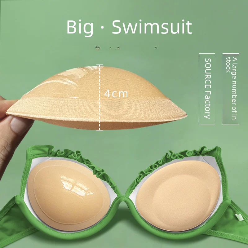 Self-adhesive-Adjustable-Large-Small-Chest-Pad-Vibrant-Bikini-Gathered ...