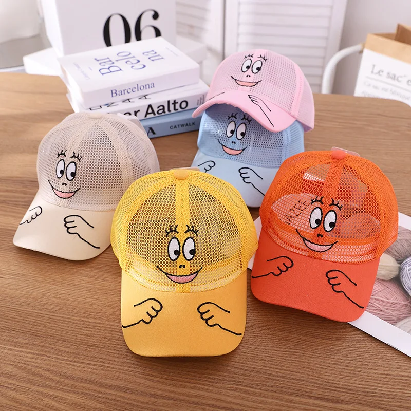 Cool-New-Boys-Girls-Kids-Children-Summer-Cute-Cap-Smiley-Face-Kawaii ...