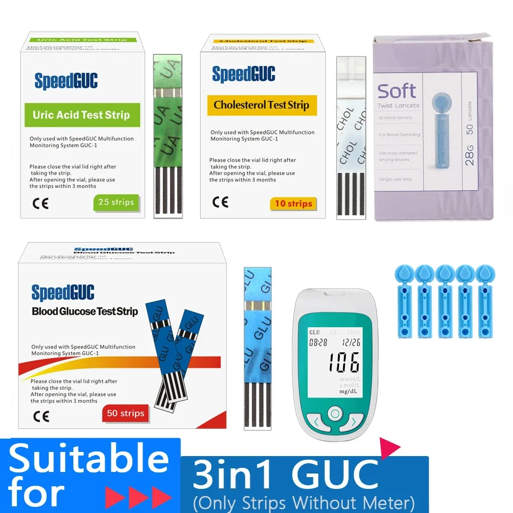 Cholesterol-Test-Strips-Uric-acid-Test-Strips-Blood-glucose-Test-strips ...