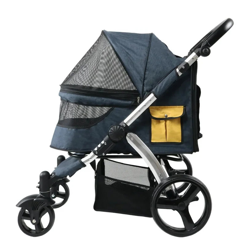 Pet-cart-medium-and-large-dog-multi-pet-folding-dog-cat-family-out-cart ...