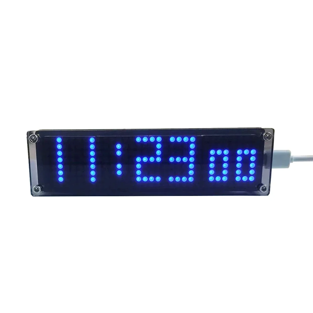 WIFI Dot Matrix Clock ESP8266 Network Lattice Module Clock with Acrylic ...