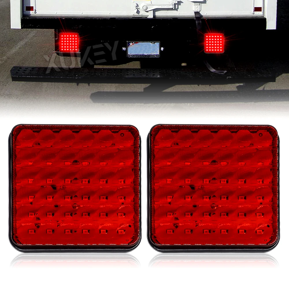 Universal-24V-Rear-Bumper-Fog-Running-Light-Super-Bright-Red-36LED ...