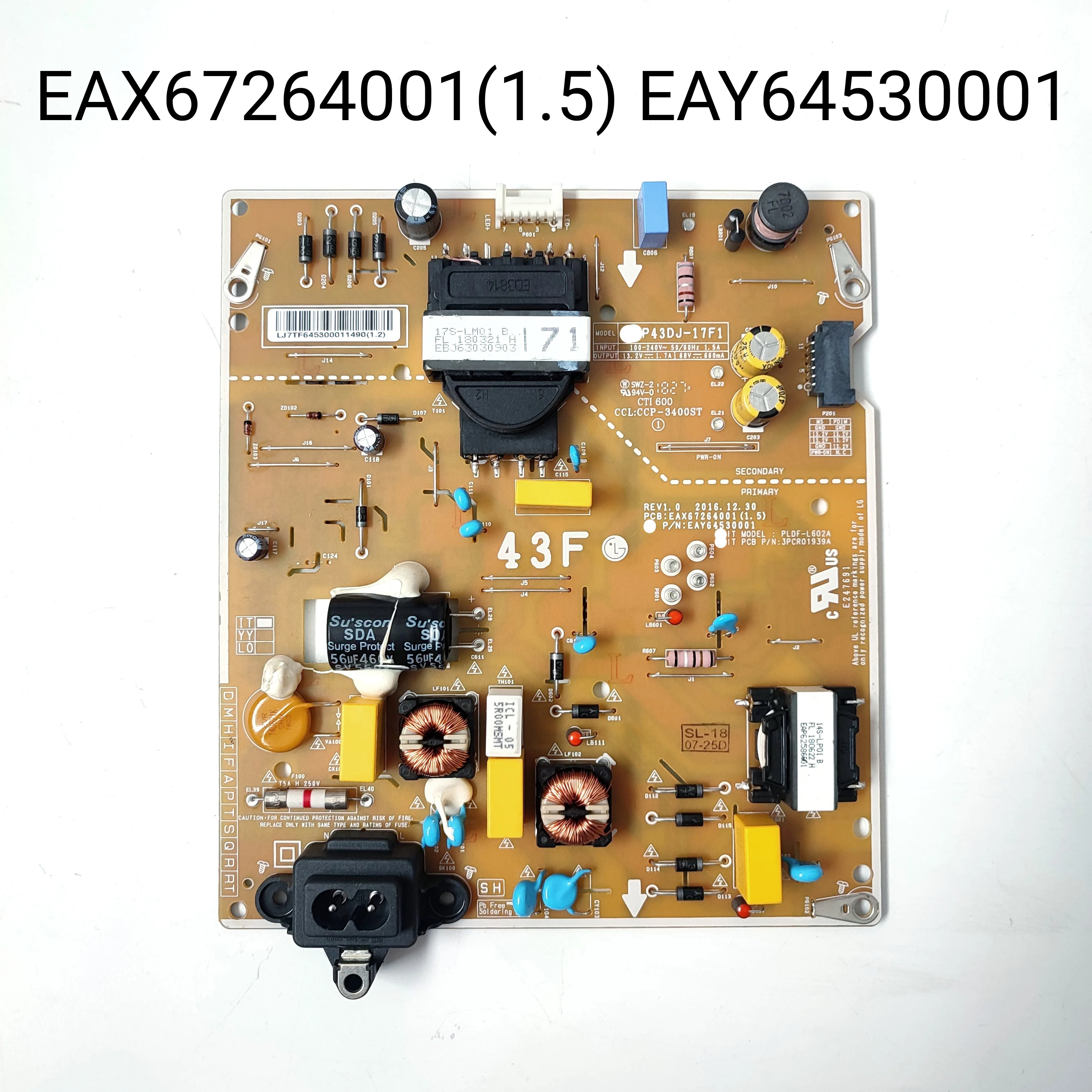Brand-New-EAX67264001-1-5-EAY64530001-P43DJ-17F1-REV-1-0-Power-Supply ...