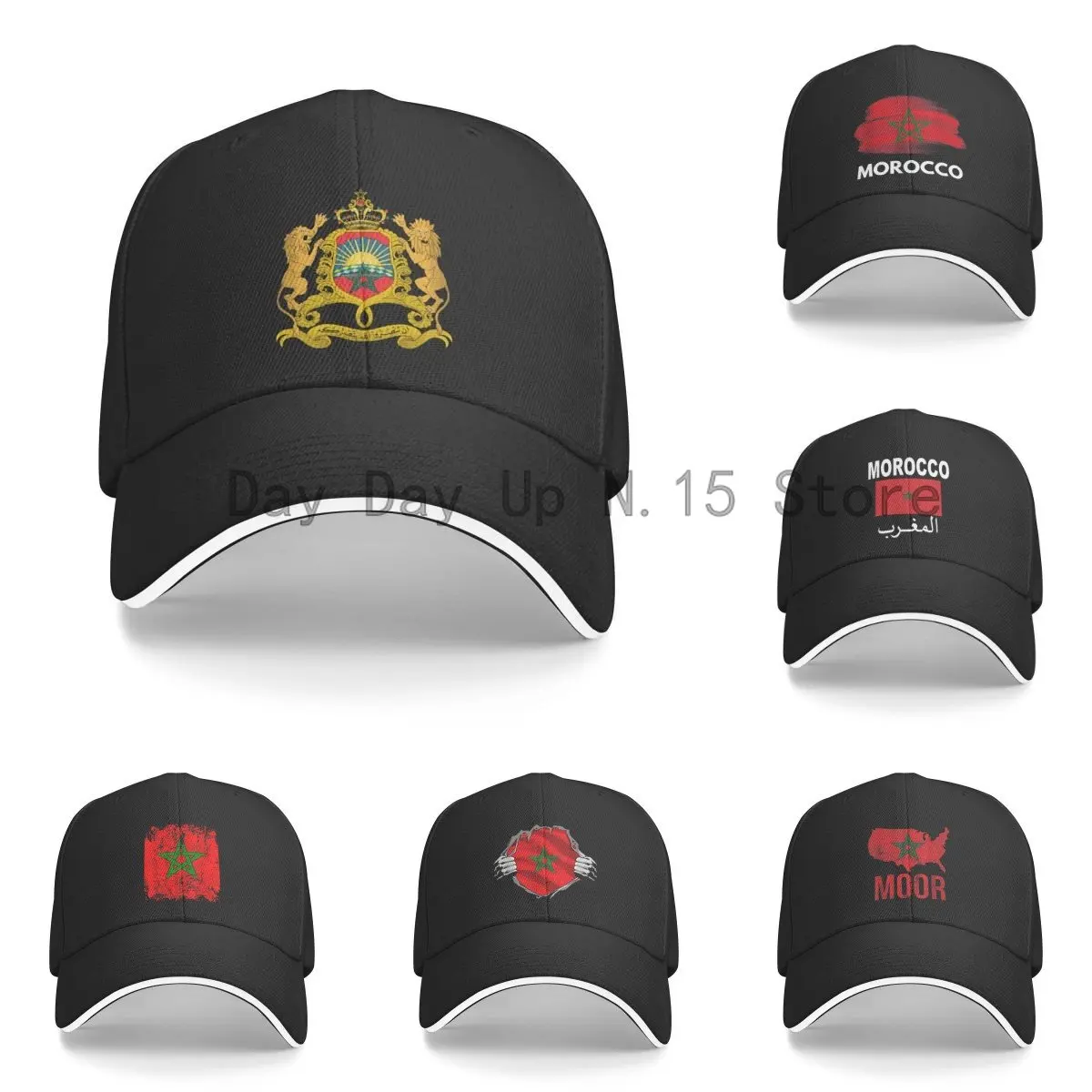 Morocco Baseball Cap Unisex Adult Moroccan Patriotic Adjustable Dad Hat ...