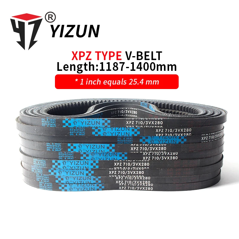 YIZUN-XPZ-3VX-Type-XPZ1187-1400mm-Hard-Wire-Rubber-Drive-Pitch-Length ...
