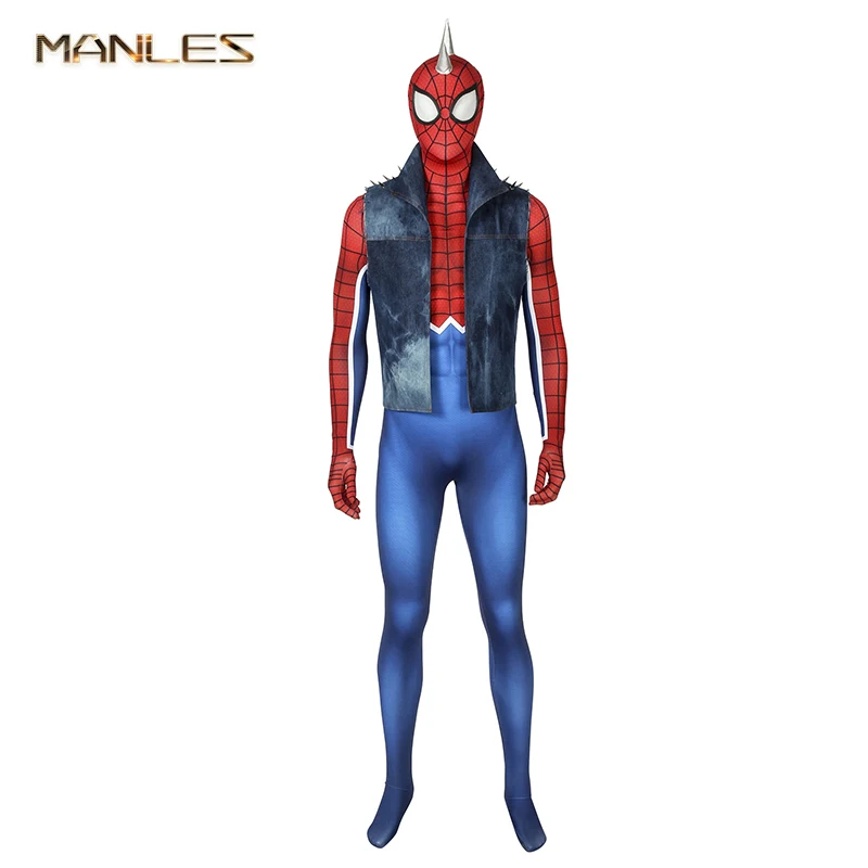 Punk-spider-man-traje-jogo-spider-man-ps4-cosplay-punk-rock-cowboy ...