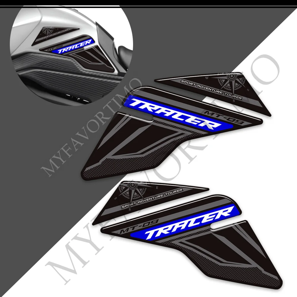 Motorcycle Tank Pad Stickers Decals For Yamaha MT09 MT 09 Tracer 900 GT ...