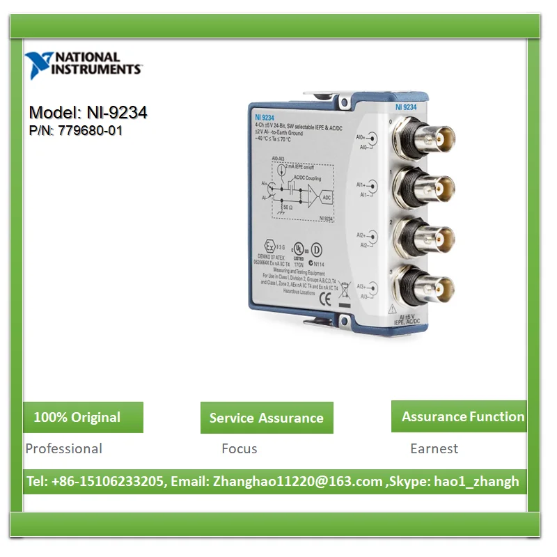 NI 9234 Data acquisition DAQ module 779680 01 4 channel Original Spot ...
