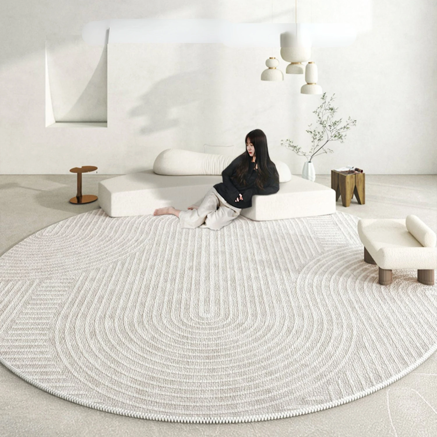Fluffy-Soft-Lounge-Rug-Modern-Simple-Living-Room-Decoration-Striped ...
