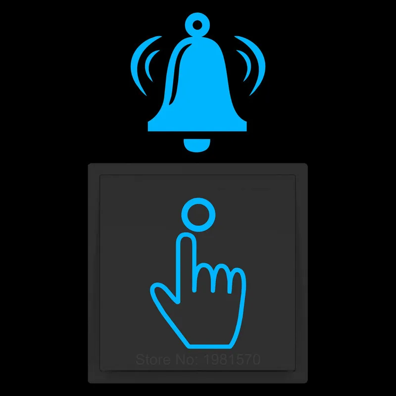 Ring-the-Bell-Vinyl-Switch-Sticker-Glow-in-the-Dark-Funny-Cartoon-Bell ...