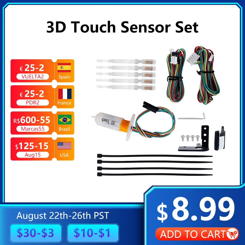3d Touch Sensor Auto Leveling Sensor Bed Leveling Sensor Bltouch For Reprap Mk8 Ender 3 Pro ...