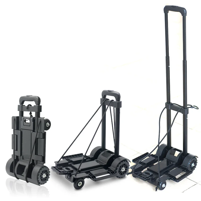 Portable-Shopping-Cart-Folding-Hand-Truck-Luggage-Trolley-with-Wheels ...