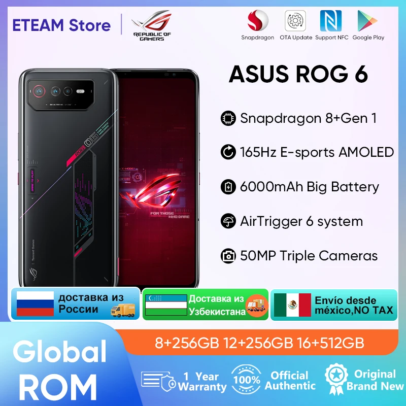 ASUS-ROG-6-ROM-Global-Snapdragon-8-Gen-1-bater-a-de-6000mAh-165Hz ...