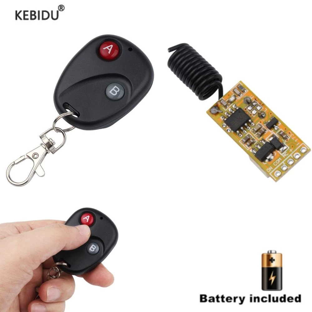 Dc 12v 433mhz 1ch Relay Wireless Remote Control | Remote Control 433mhz ...