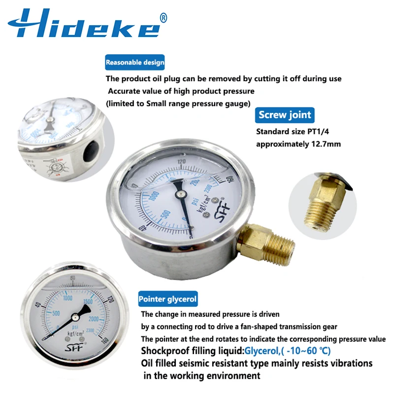 Hydraulic-Shock-resistant-Glycerin-Filling-Pressure-Gauges-YN60-PT-G1-2-Radial-Stainless-Steel ...