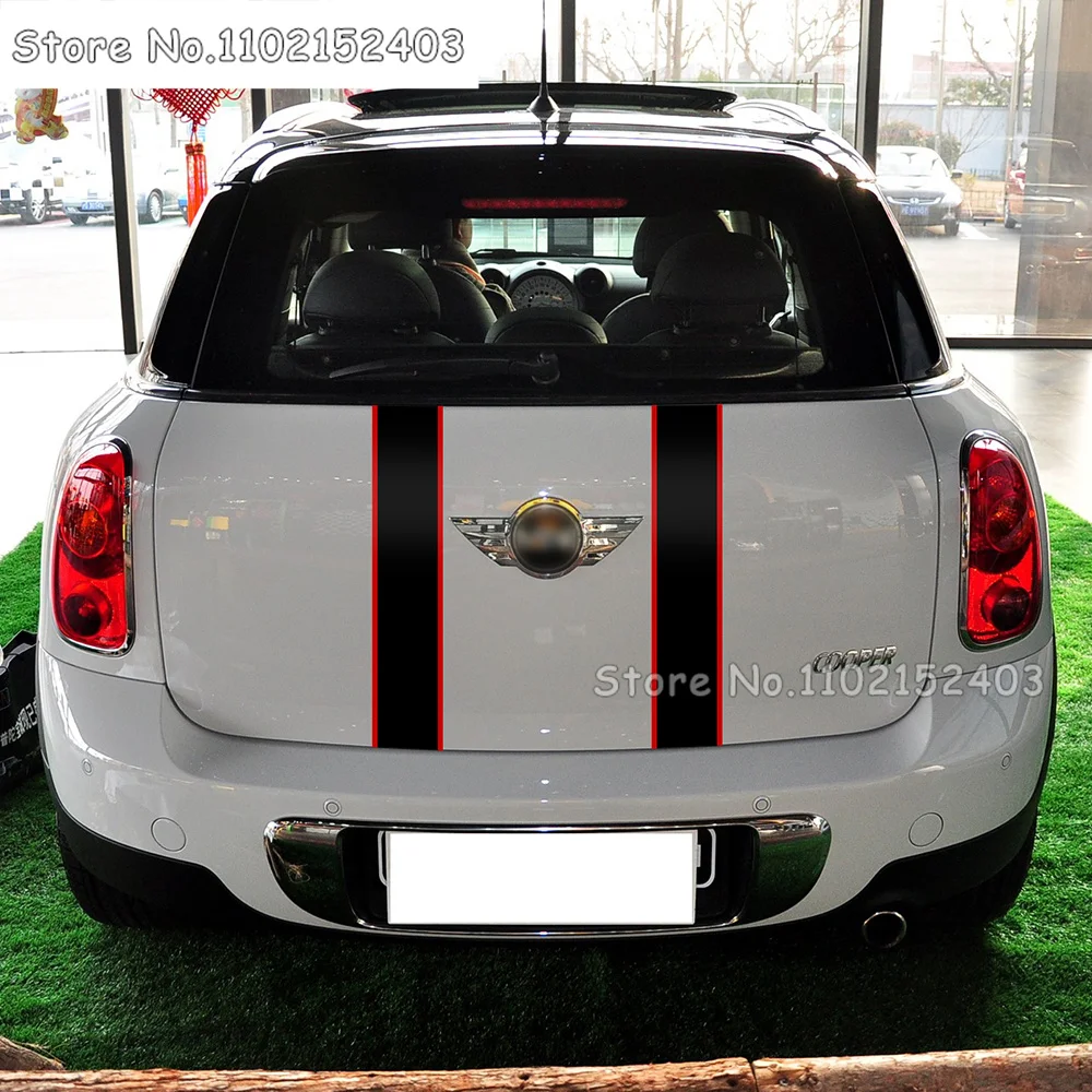 Car Hood Engine Cover Vinyl Decal Rear Trunk Line Bonnet Stickers Sport ...