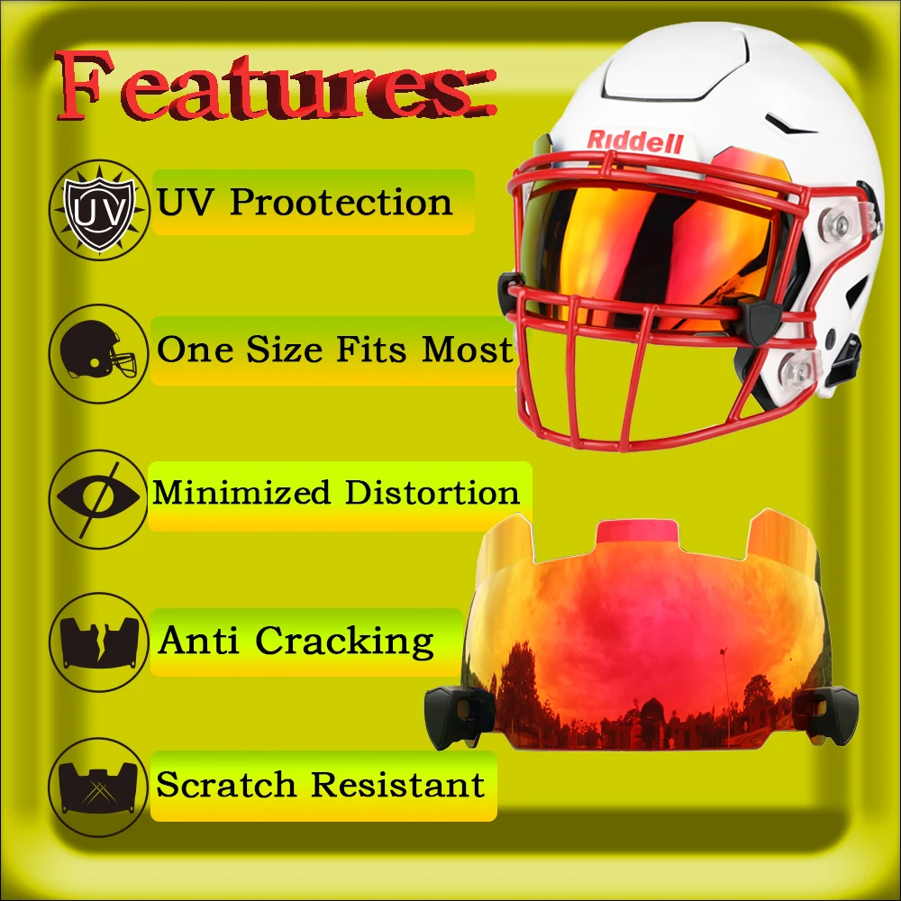 Chrome Visor Football