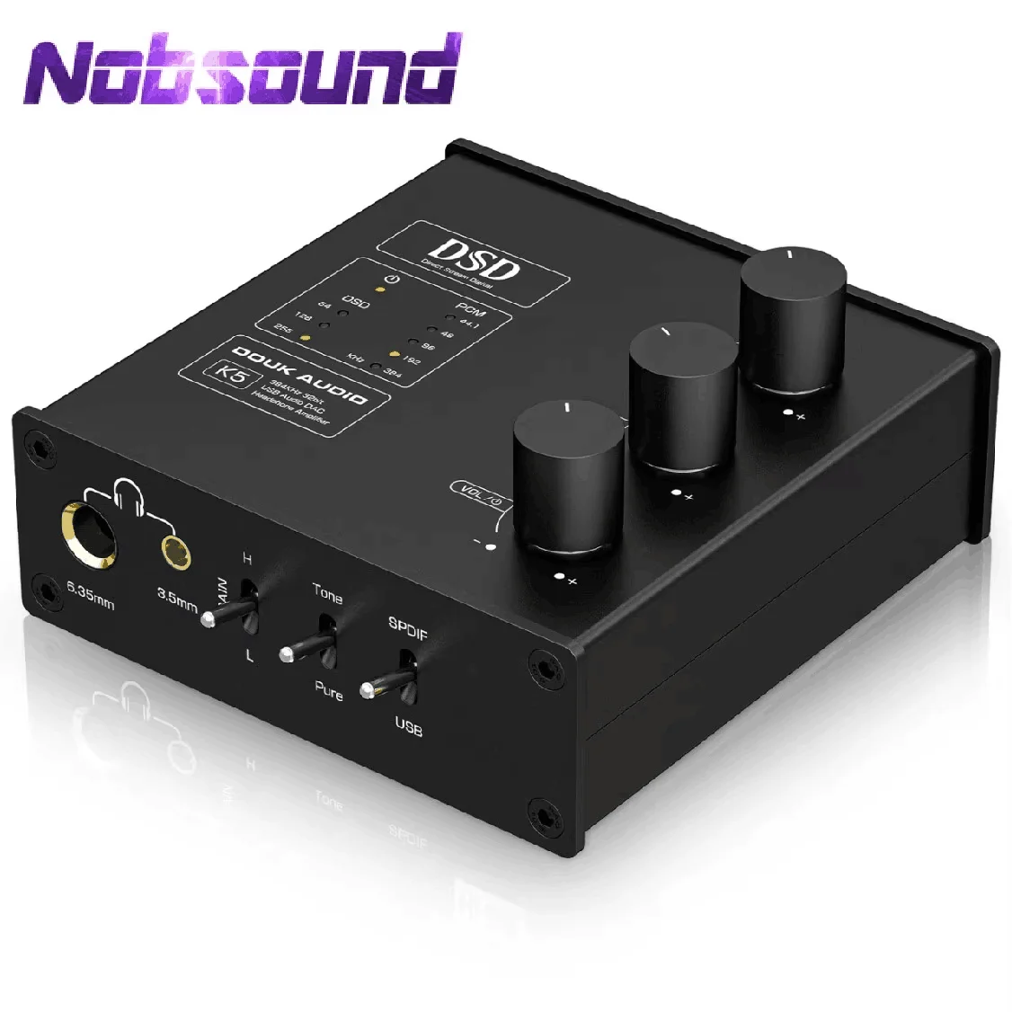 Nobsound K5 Mini ESS9038Q2M USB DAC Optical D/A Audio Converter ...