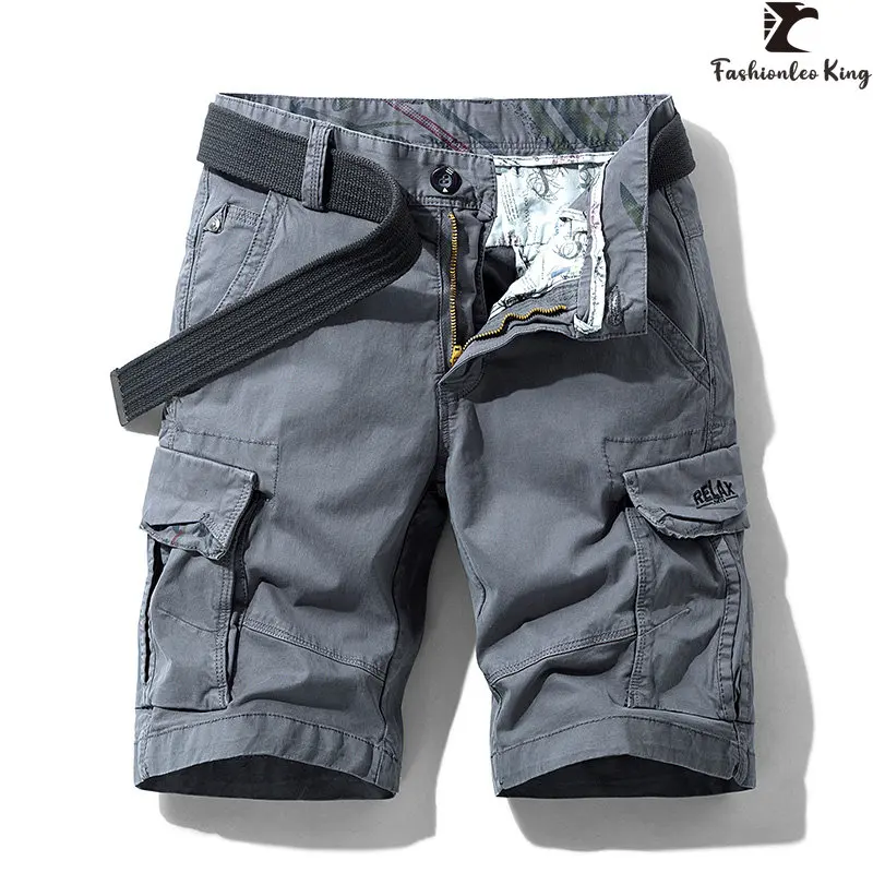 Summer-Solid-Color-Cargo-Shorts-Men-s-Bermuda-Baggy-Multi-Pocket-Cargo ...