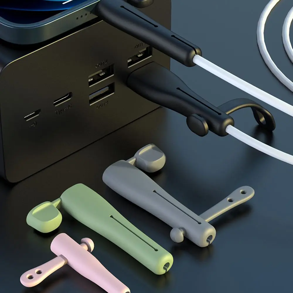 Protector-de-Cable-de-silicona-suave-para-Apple-iPhone-organizador-de ...