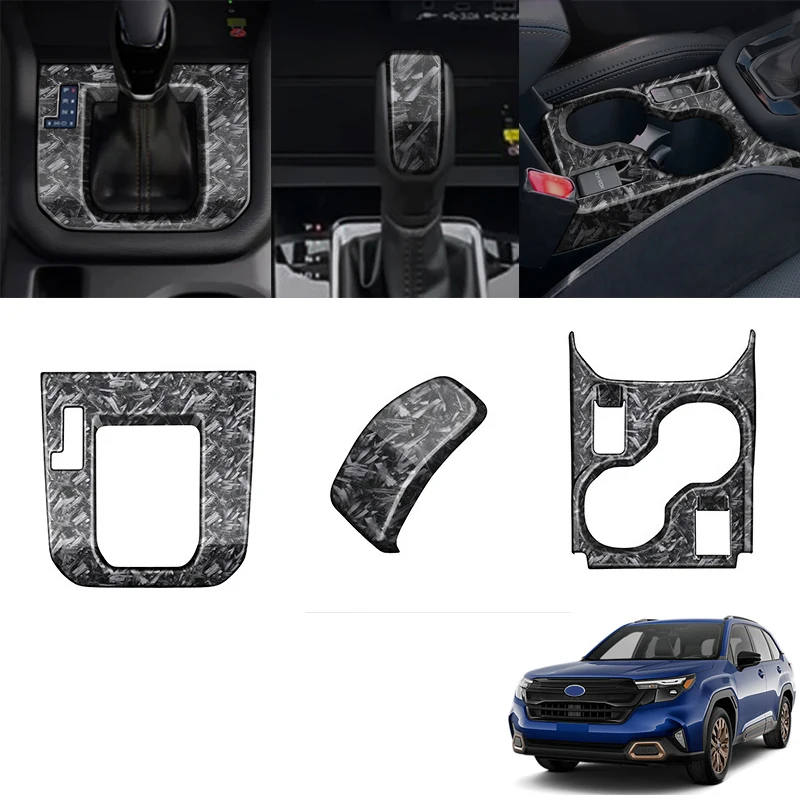 For Subaru Forester 2024 2025 ABS Carbon Fiber Center Console Gear ...