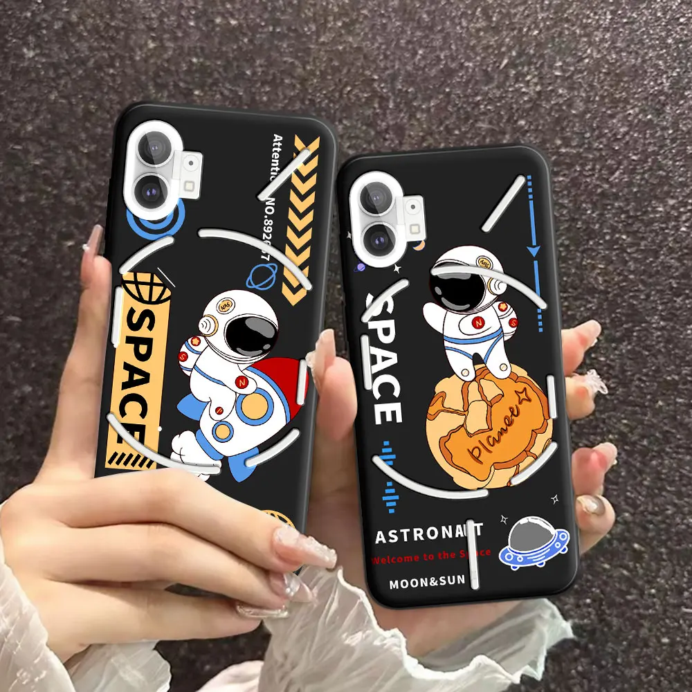 For-Nothing-Phone-1-Case-Cartoon-Soft-Silicone-TPU-Astronaut-Pattern ...