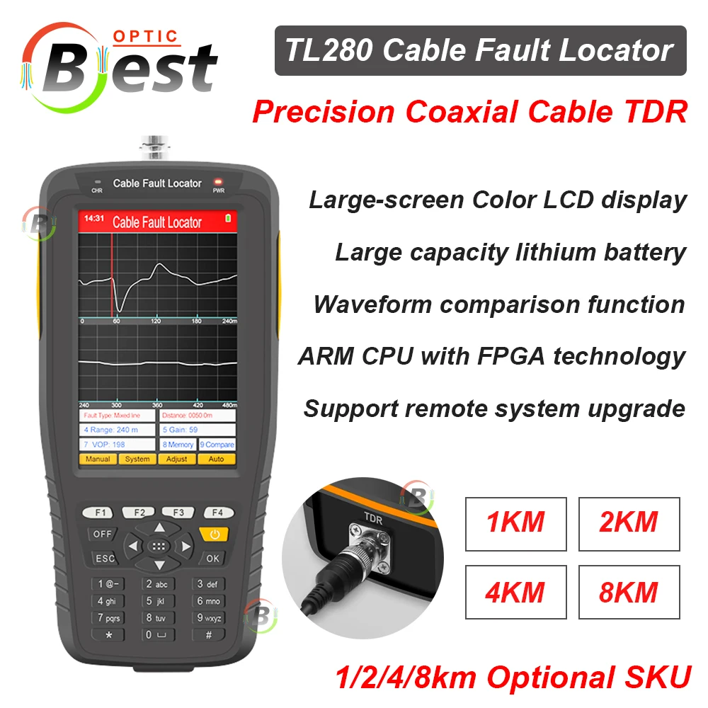 2024-New-TDR-TL280-1-2-4-8km-Cable-Fault-Tester-TDR-Cooper-TDR-Locator ...