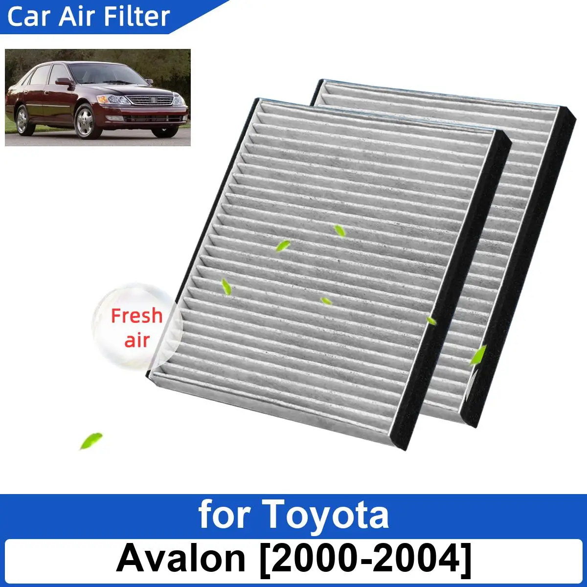 Car-Air-Filter-for-Toyota-Avalon-2000-2004-Carbon-Fiber-Cabin-Auto ...