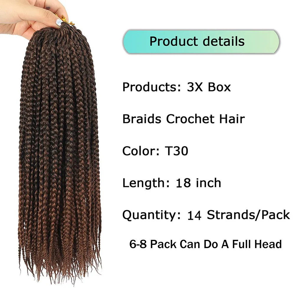 Medium Box Braids With Color