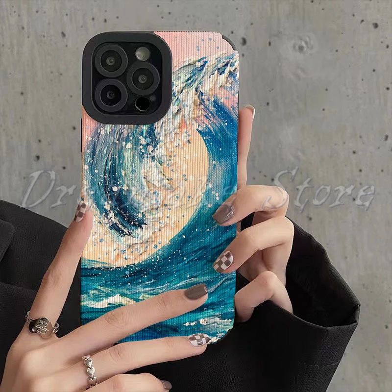 Abstract-Art-Waves-Phone-Case-for-Iphone-11-Pro-Max-Iphone-12-Pro-Max ...