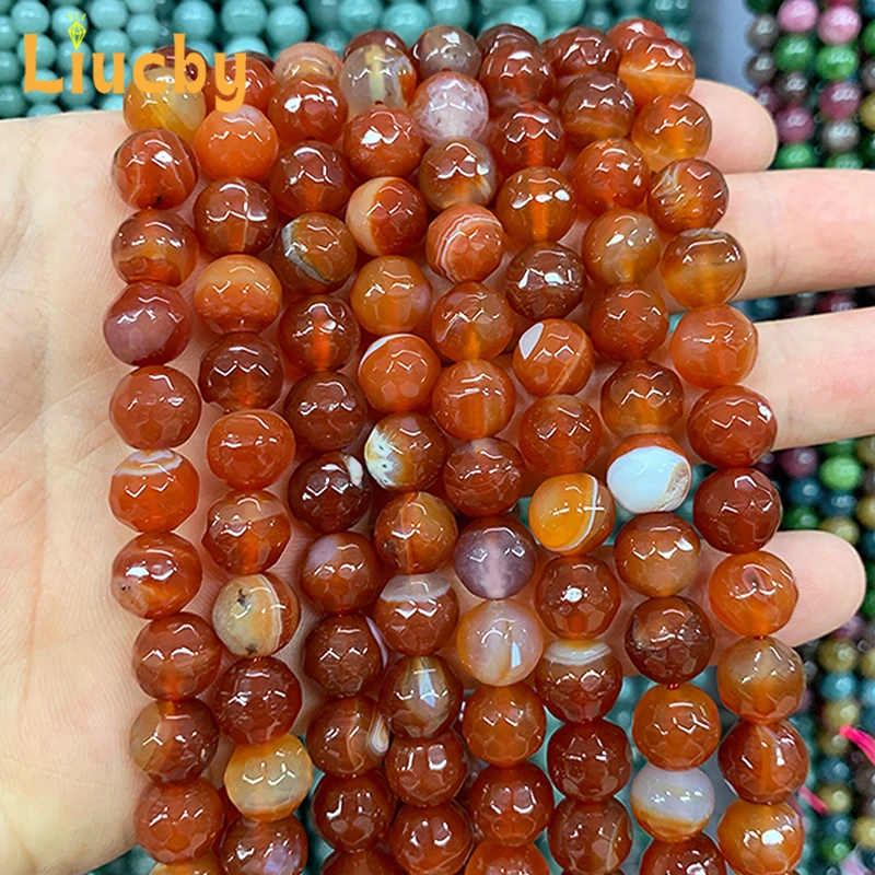 Real-Natural-Stone-Red-Agates-Beads-For-Jewelry-Making-DIY-finished ...