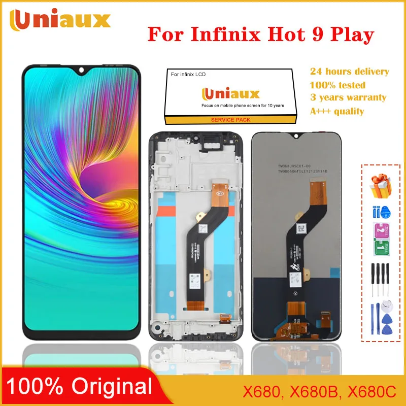 6-82-Original-LCD-For-infinix-Hot-9-Play-X680-LCD-Display-Touch-Screen ...