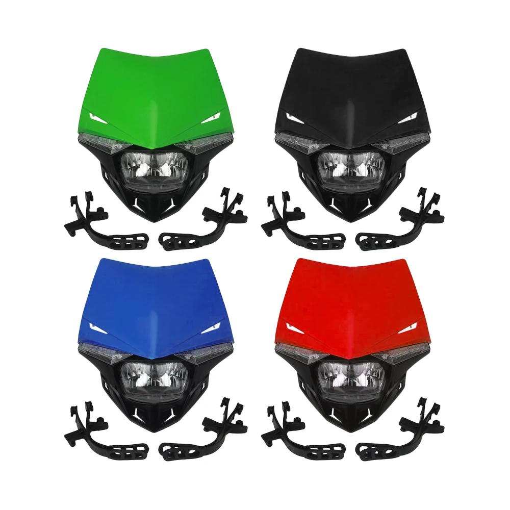 Motorcycle-LED-Headlight-Headlamp-Head-Light-Supermoto-Fairing-for-KX ...