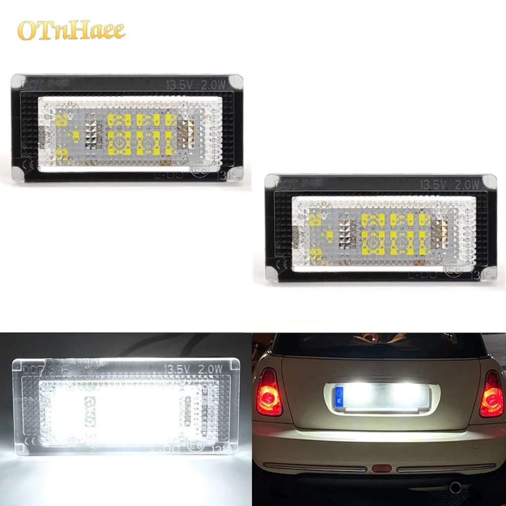 2pcs-LED-Number-License-Plate-Light-For-BMW-Mini-Cooper-R50-R52-R53 ...