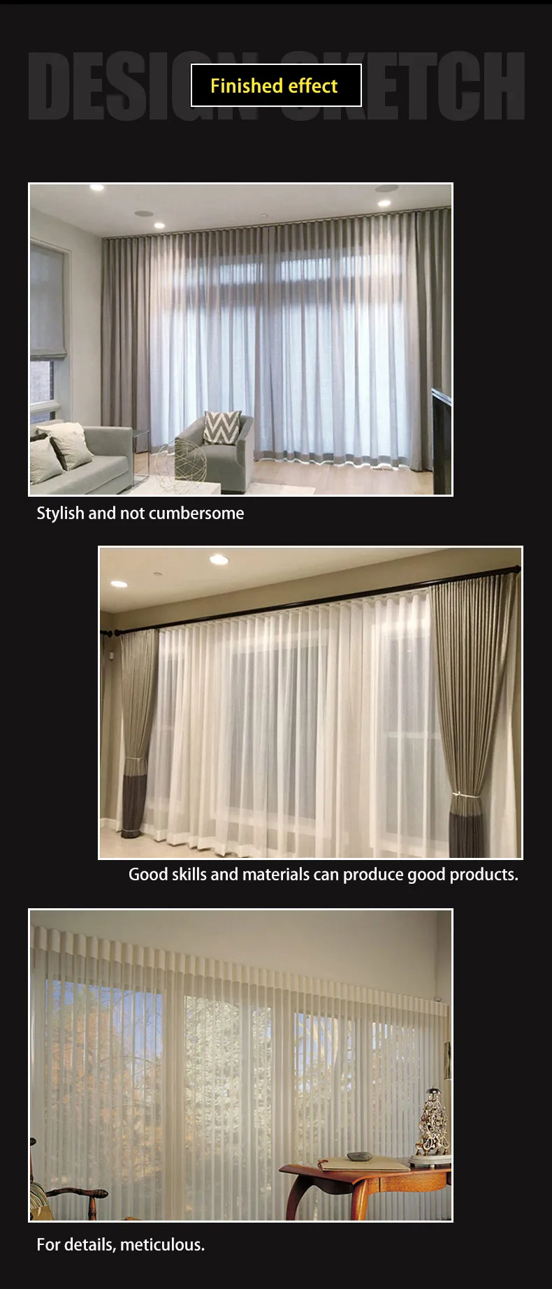 Rideau Motorisé Électrique,Rails de rideaux coulissants motorisés ...