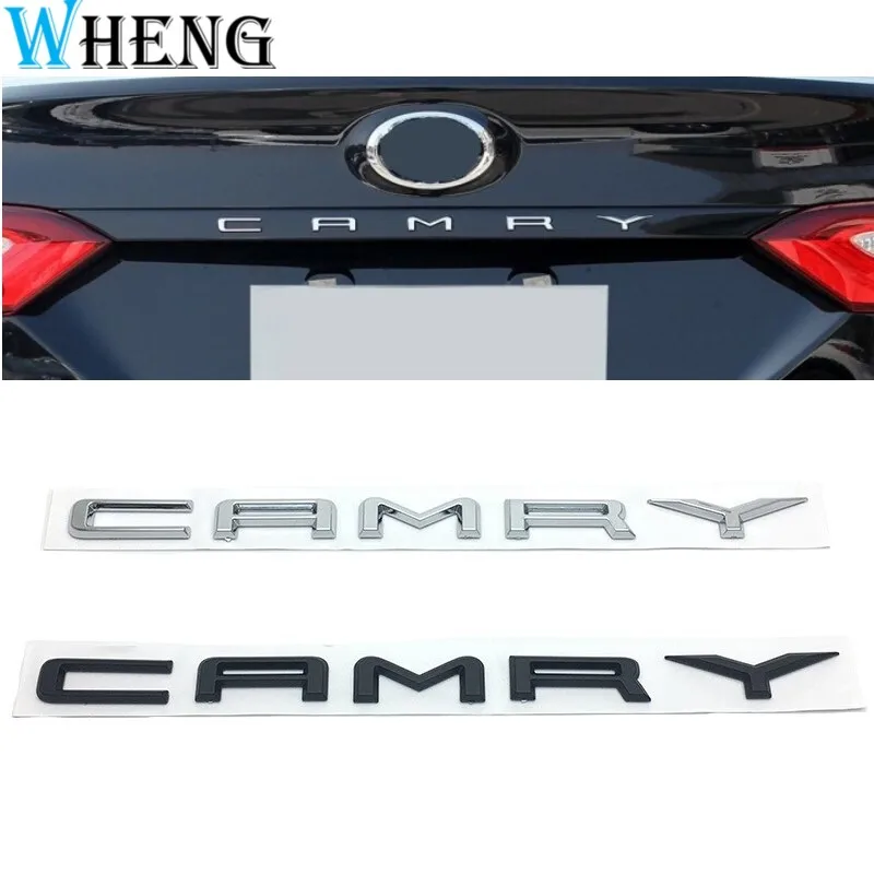 Ingl-s-Letter-Car-Logo-para-Toyota-Camry-8-Gera-o-preto-prata-tronco ...