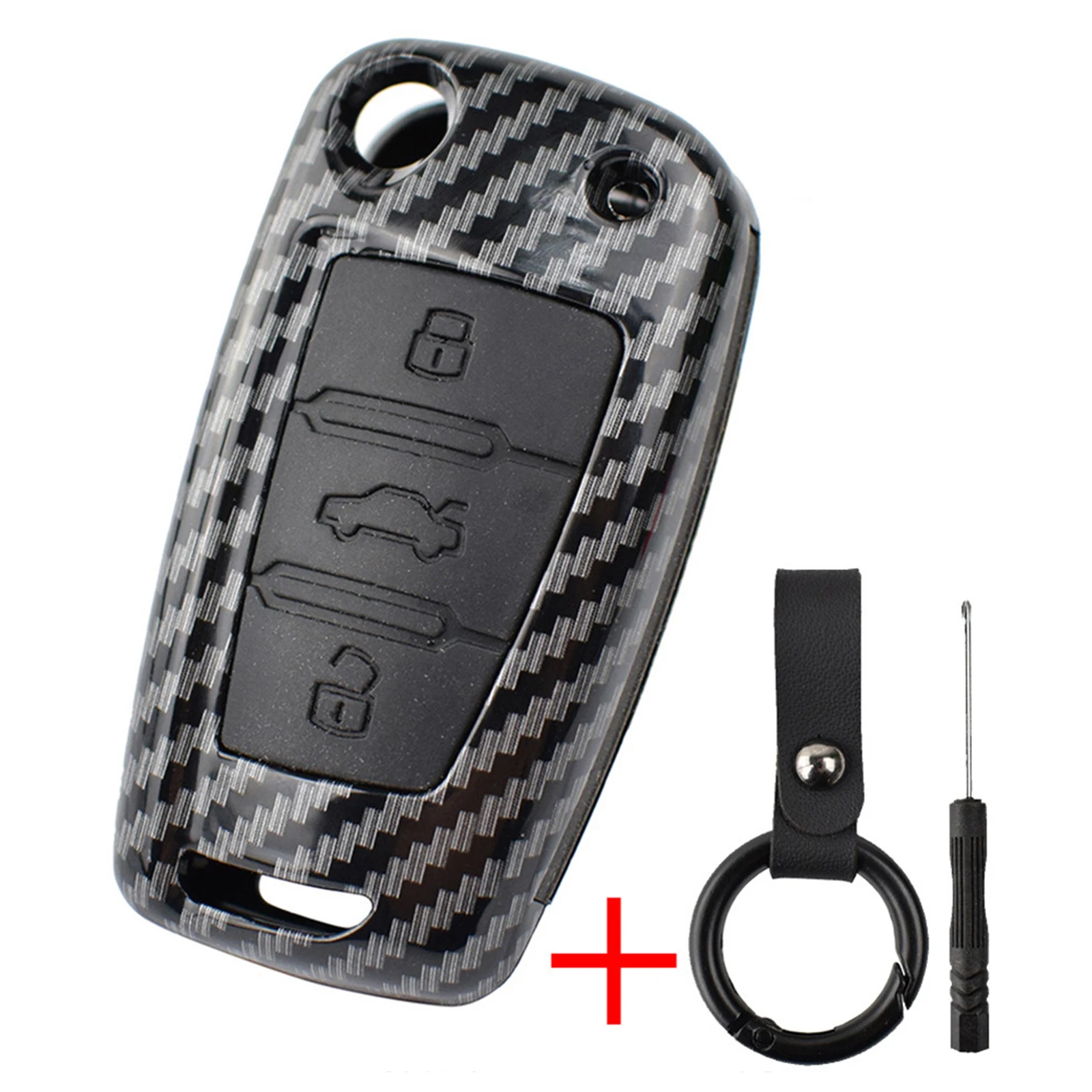 For Audi A2 A3 A4 A6 A6L A8 TT RS S1 Q5 Q7 A1 Q3 Quattro Flip Key Fob ...