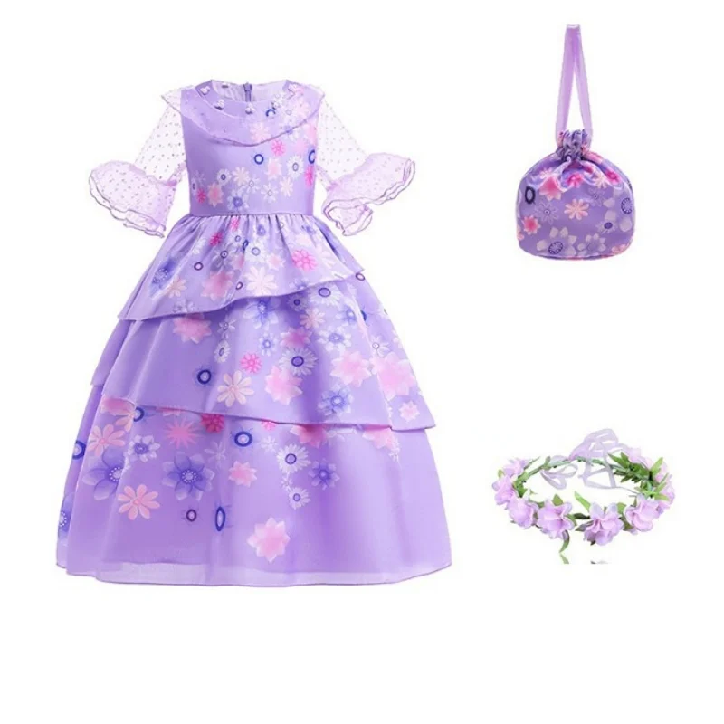 Grils-Encanto-Isabella-Mirabel-Princess-Dresses-for-Girls-Children ...