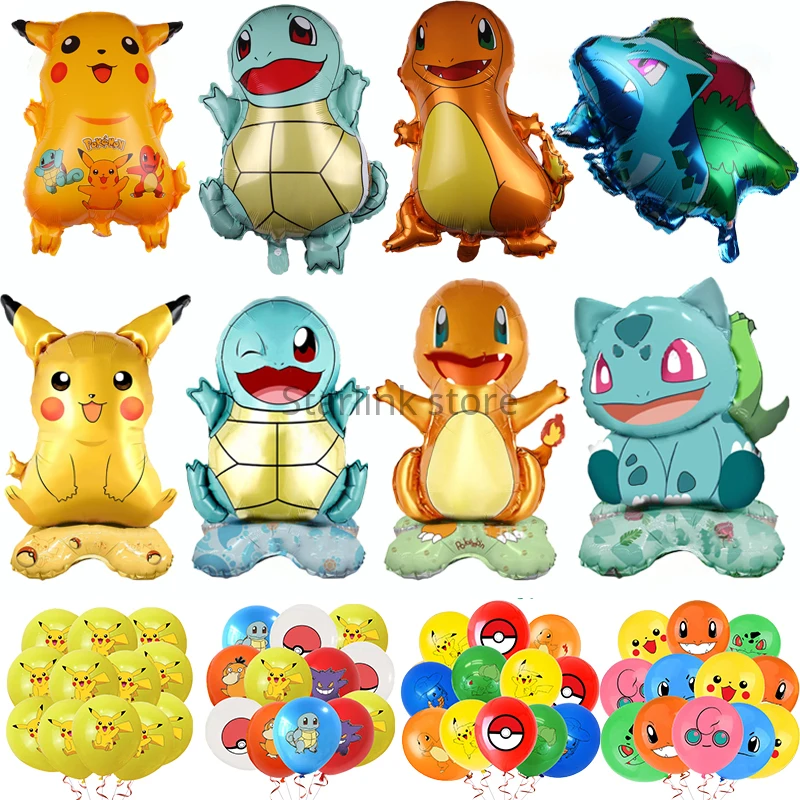 Pokemon-Pikachu-Squirtle-Bulbasaur-Pikachu-Foil-Balloon-Baby-Shower-Boy ...