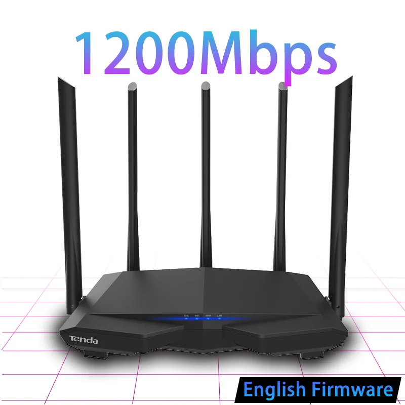 Tenda AC1200 Dual Band Wireless Router Wifi Repeater Wider Coverage AC7 ...