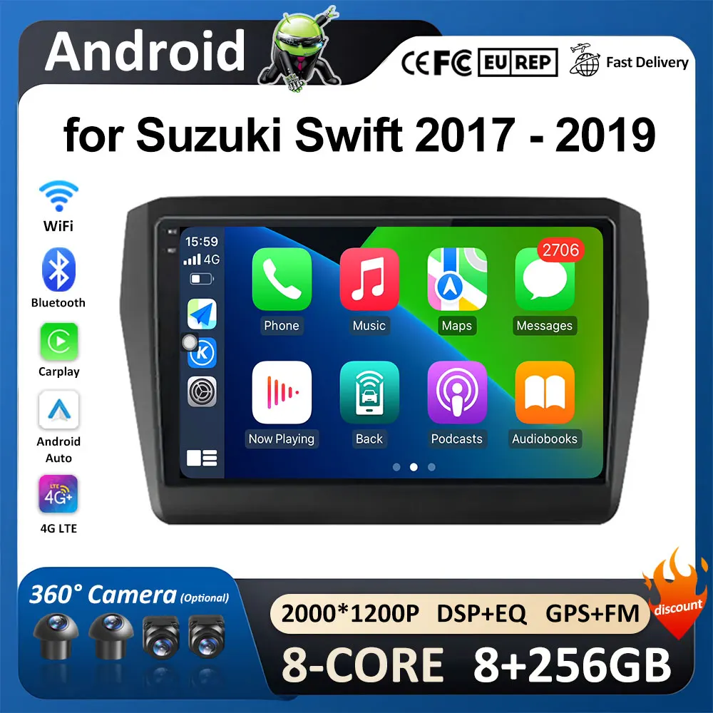 Android-OS-for-Suzuki-Swift-2017-2018-2019-Car-Multimedia-Player-WiFi ...